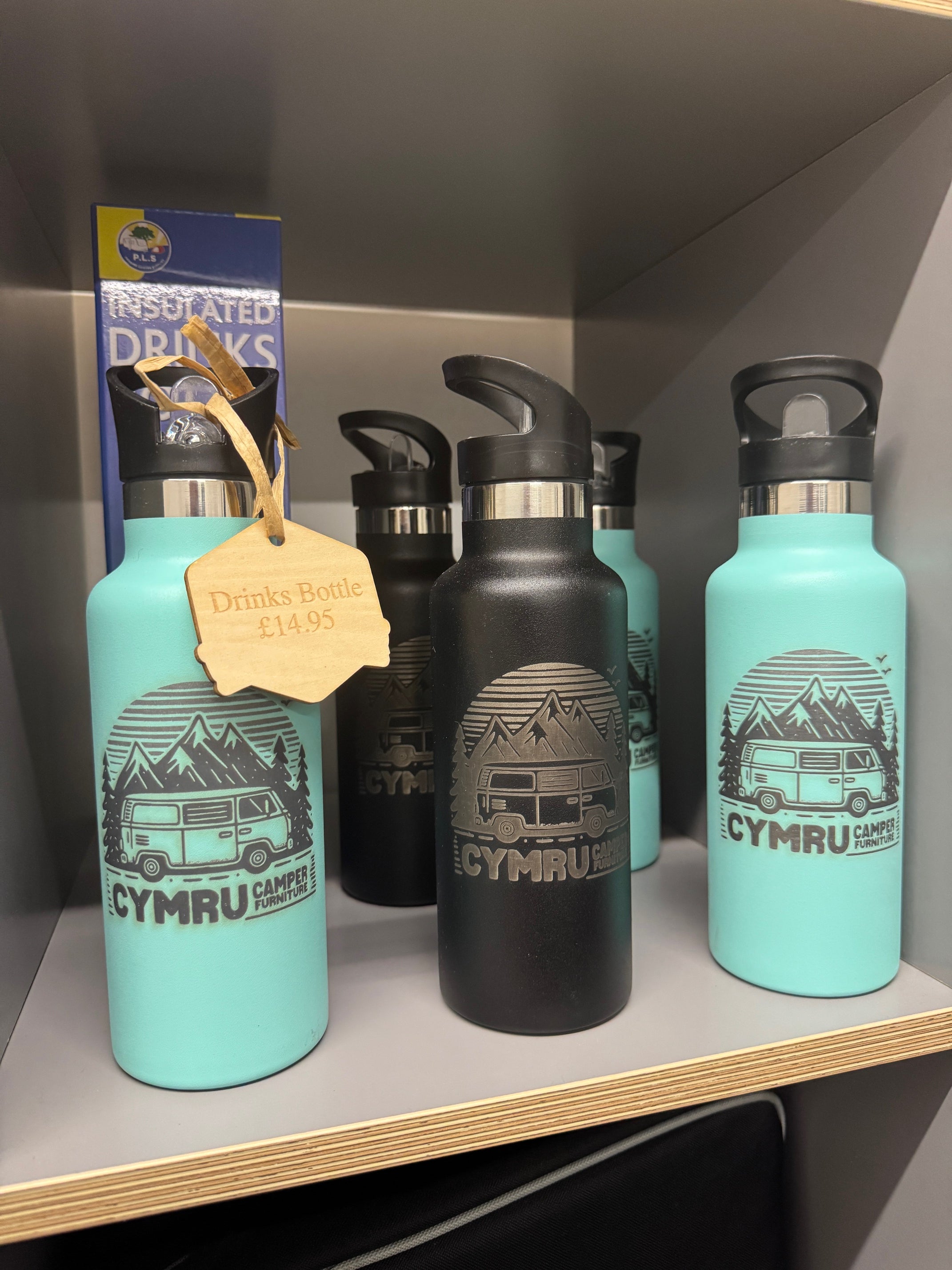 Cymru Camper Adventure Flask - Double-Wall Insulated Thermal Bottle ...